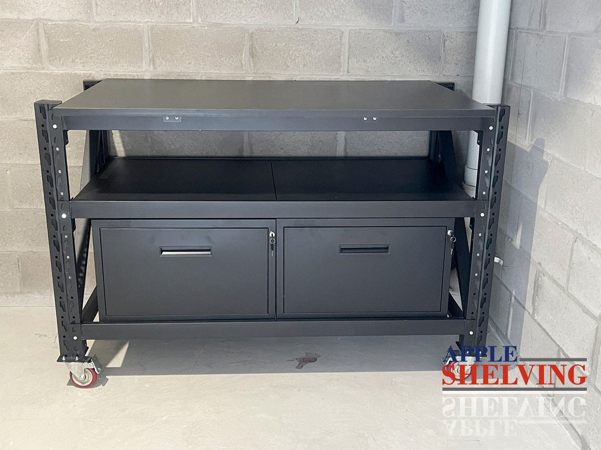 1.5m Steel Workbench with 2 Drawers – Heavy-Duty & Modular Garage ...