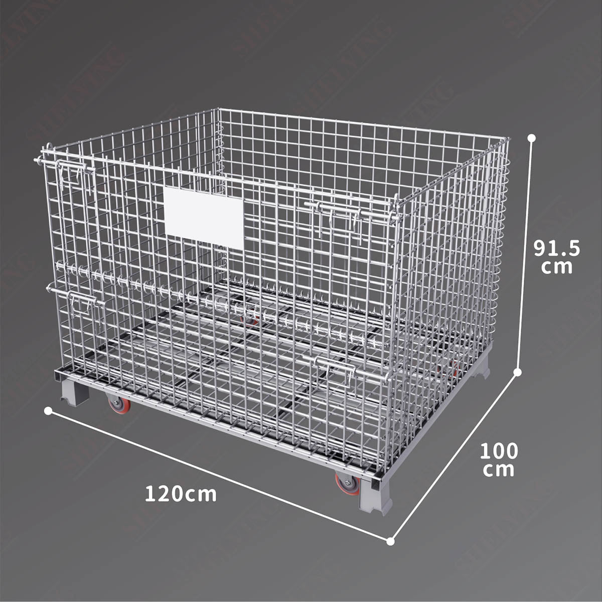 1.2*1.0*0.89m Stackable Wire Stillage Cage – 600kg Load, Foldable with ...
