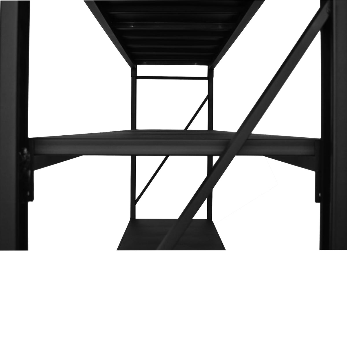 2m*1.8m*0.6m Garage Warehouse Heavy Duty Metal Shelving 800KG BLACK ...