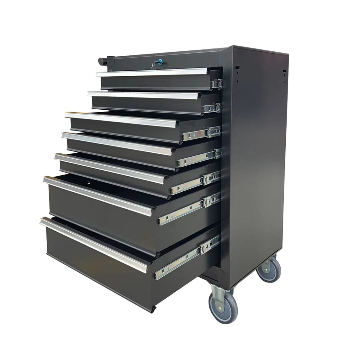 7 drawer roller cabinet toolbox with caster wheels - Black | Apple ...